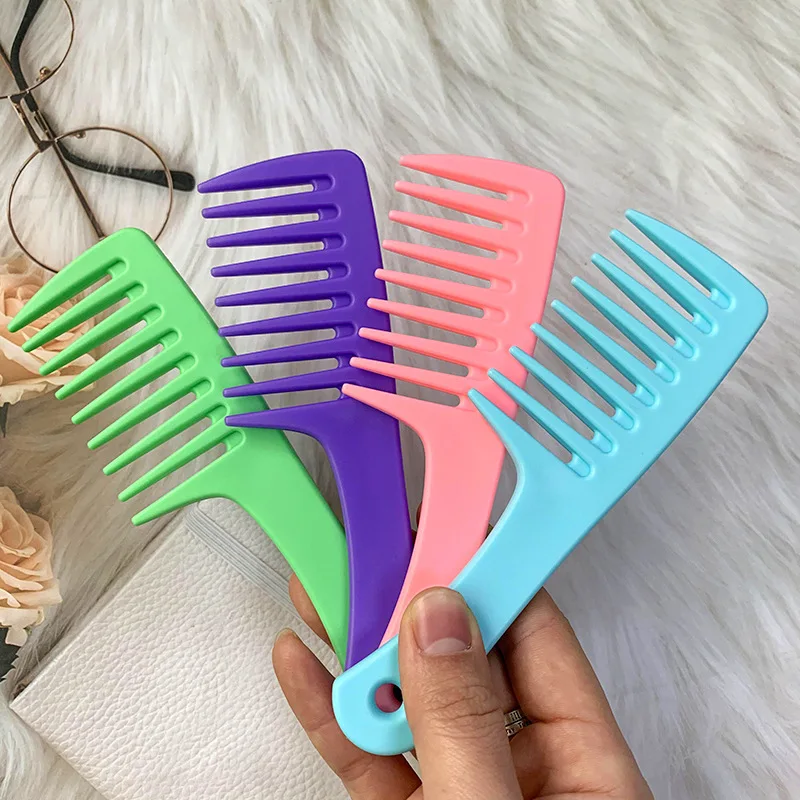 Wide tooth Curly Hair Comb for Adult Women Smooth Hair Combs Large ...