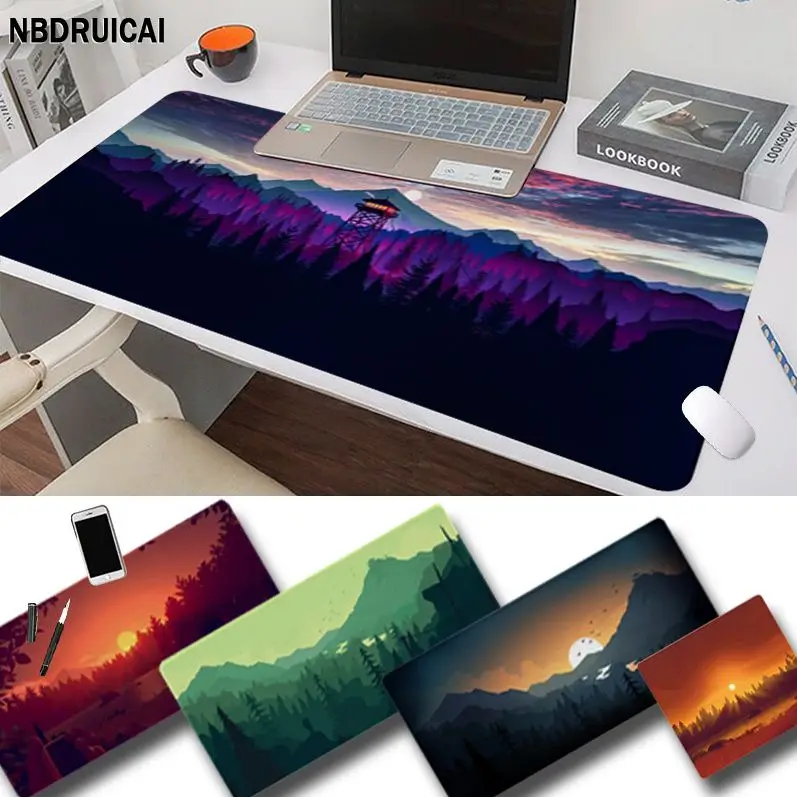 Deep Forest Firewatch New Natural Rubber Gaming Mousepad Desk Mat Size ...