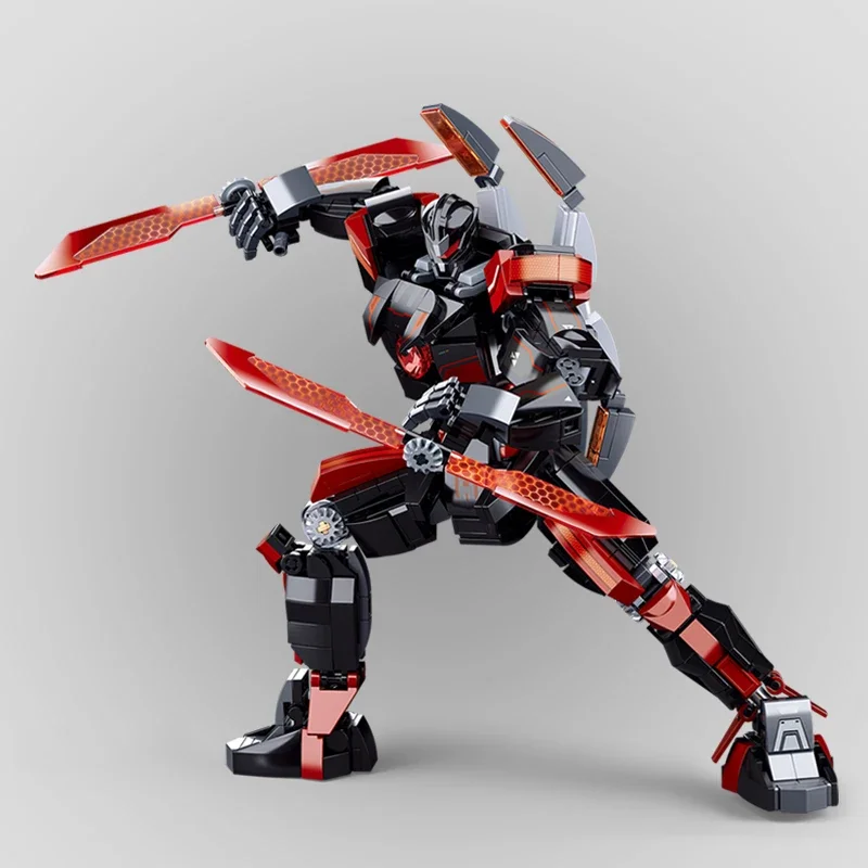 Modelo-de-bloco-de-constru-o-para-crian-as-incr-vel-rob-montagem-Mech ...