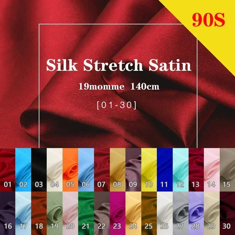 Mulberry-Silk-Charmeuse-Tecido-Silk-Stretch-Satin-Natural-DIY-Costura-90-Cores-S-lidas-Spandex ...