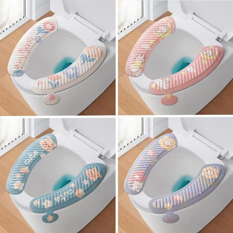 Home-Toilet-Mat-Seat-Cushion-Paste-Type-Four-Seasons-Universal-Potty ...