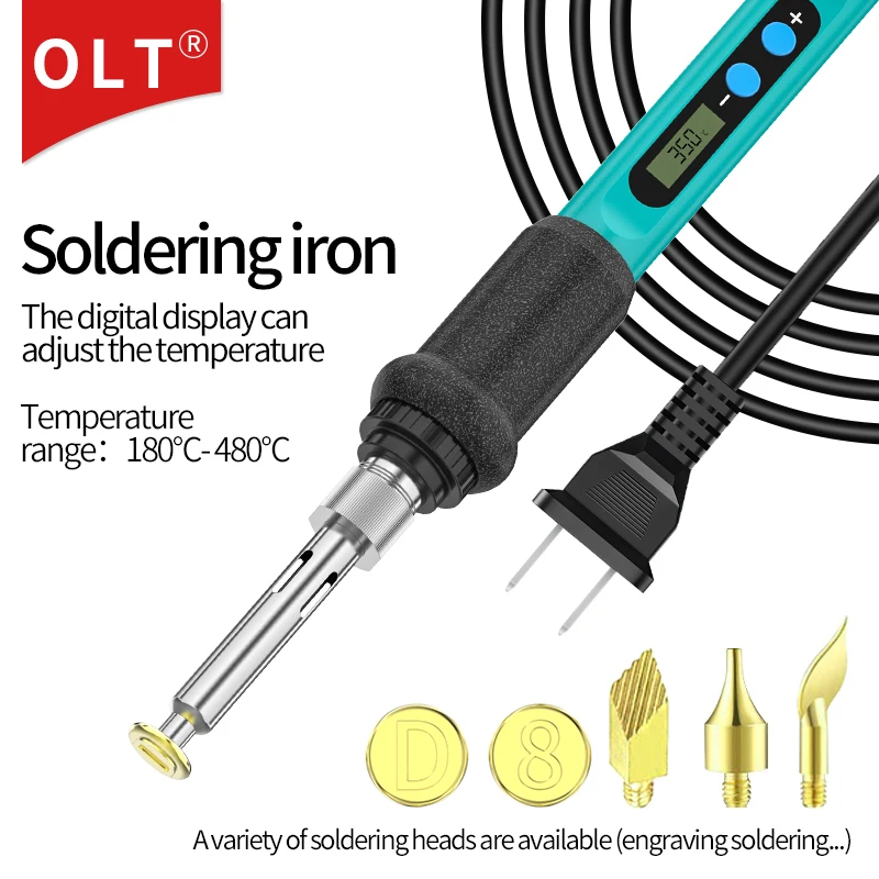 Wood Pyrograph Soldering Iron 60W Lcd Display Pyrography Engraving ...