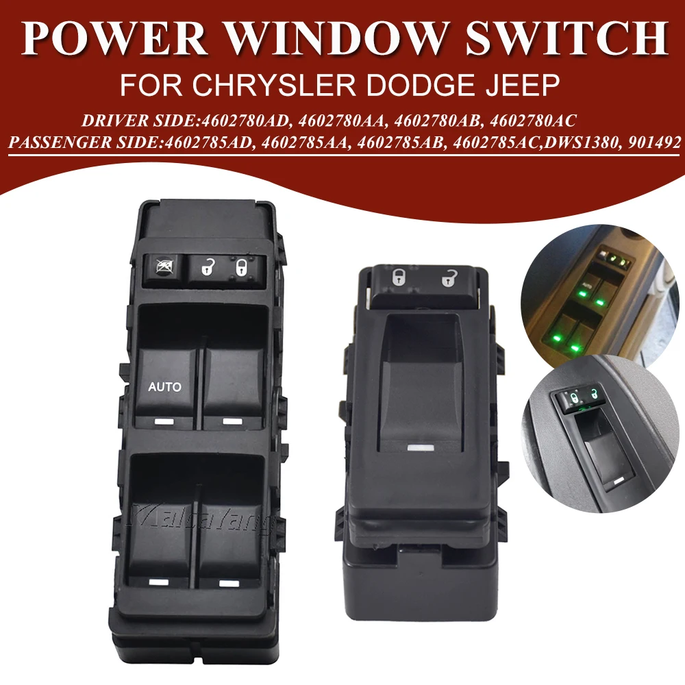 Electric-Window-Master-Lifter-Control-Switch-Button-For-Dodge-Avenger ...