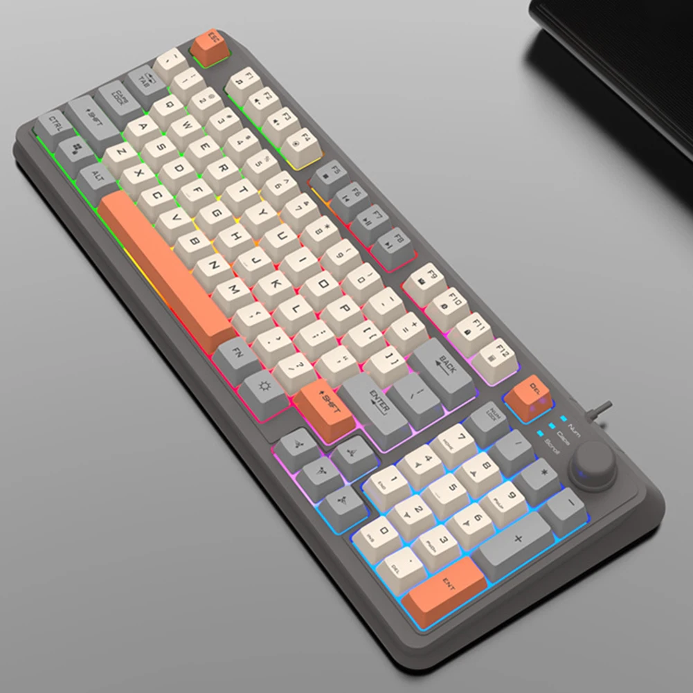 K82-Mechanical-Keyboard-RGB-Light-with-Mouse-Wired-Keypad-Hot-Swappable ...