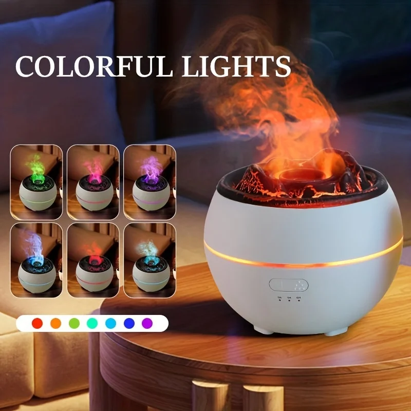 New-style-360ml-7-colors-fire-flame-Cool-Mist-humidifier-Aroma ...