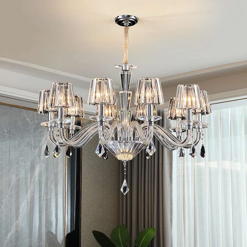 Modern-K9-Crystal-Lustres-De-Cristal-Lamps-Chandeliers-D67cm-6L-Candle ...