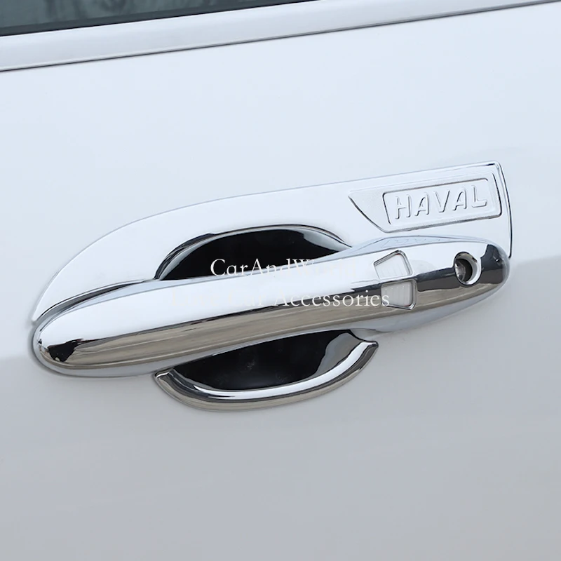 ABS Carbon Fiber Body Door Bowl Handle Frame Cover Trims Sticker Car ...