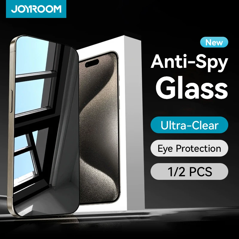 Joyroom-1-2PCS-Anti-Spy-Tempered-Glass-For-iPhone-15-Pro-Max-Full-Cover ...