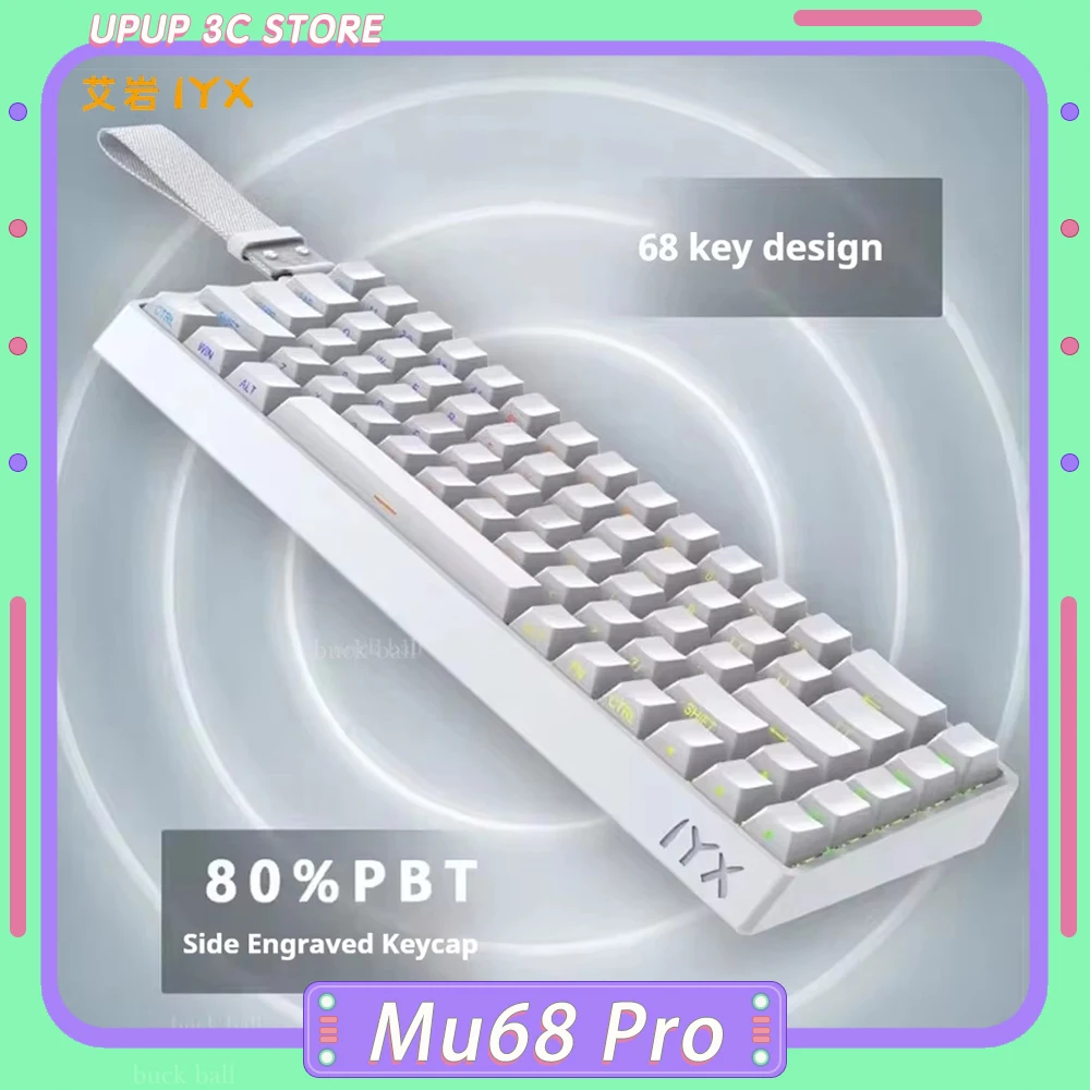 IYX-Mu68-Pro-teclado-mec-nico-Gaming-8000Hz-RT0-04mm-interruptor-magn ...