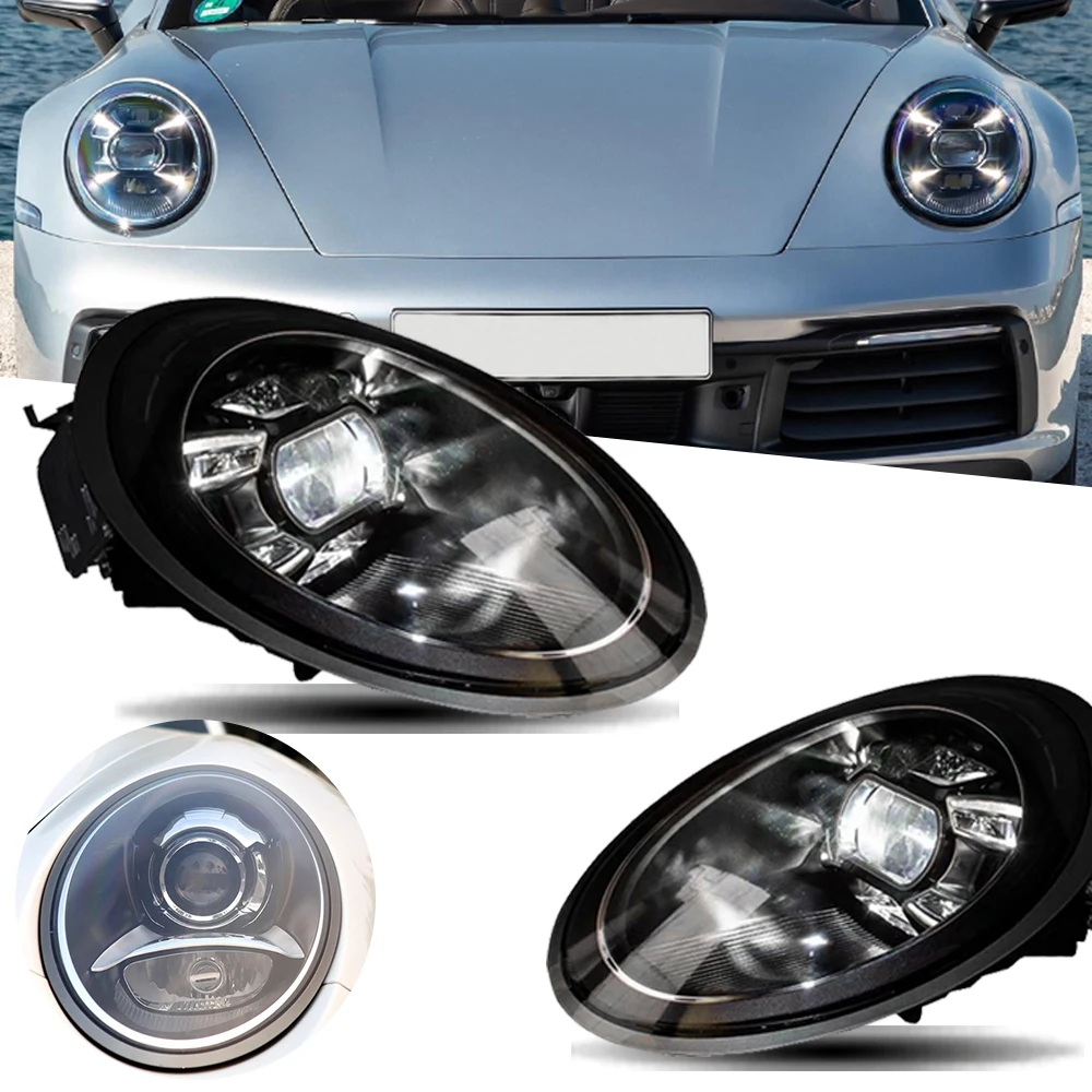 Headlight For Porsche 911 LED Headlights 2012-2018 Head Lamp Car Styling DRL Signal Projector ...