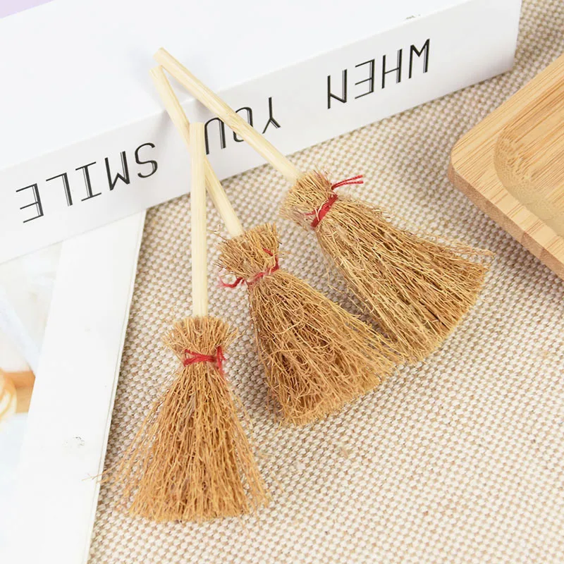 10/20pcs Mini Broom Witch Straw Brooms Diy Hanging Ornaments For ...