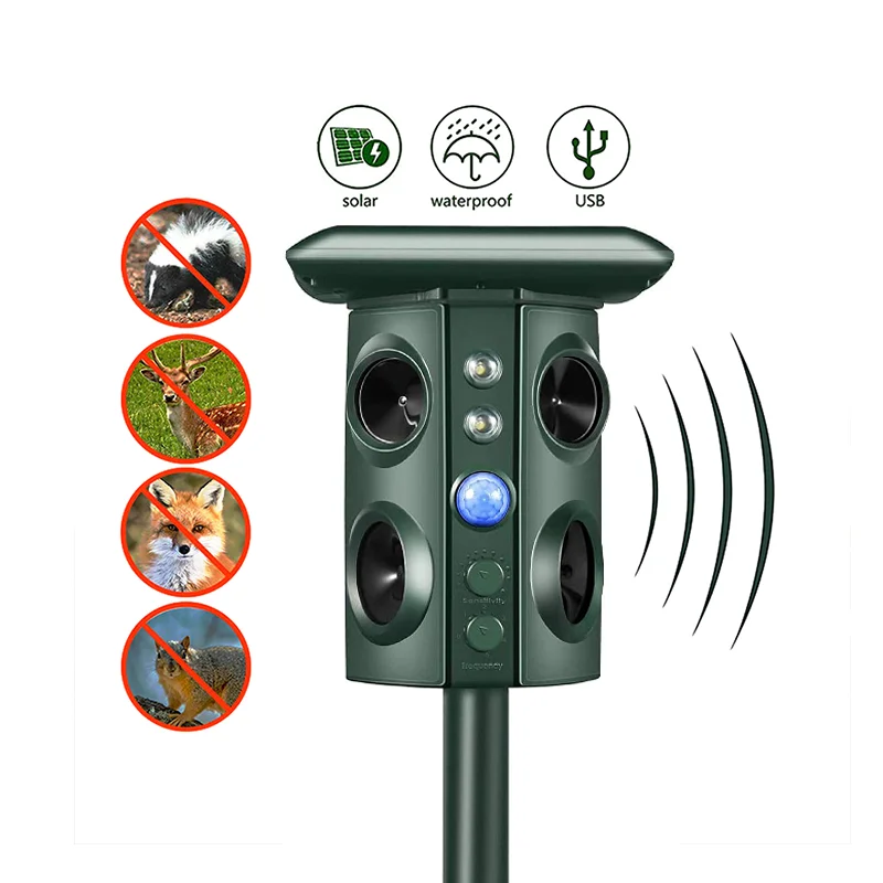 Ultrasonic-Animal-repeller-Outdoor-waterproof-IP66led-alarm-to-repel ...
