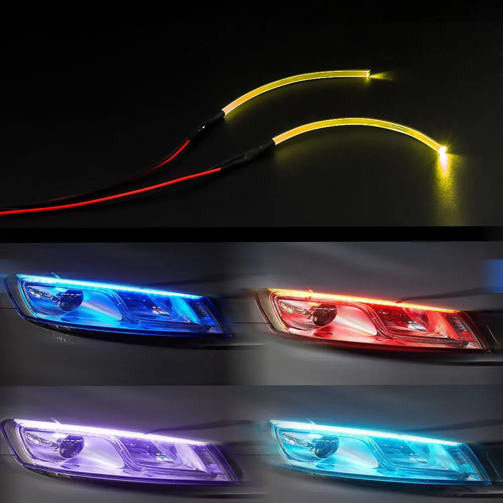 2Pcs-RC-Crawler-LED-Soft-Wire-Headlight-Daytime-Running-Light-Tail ...
