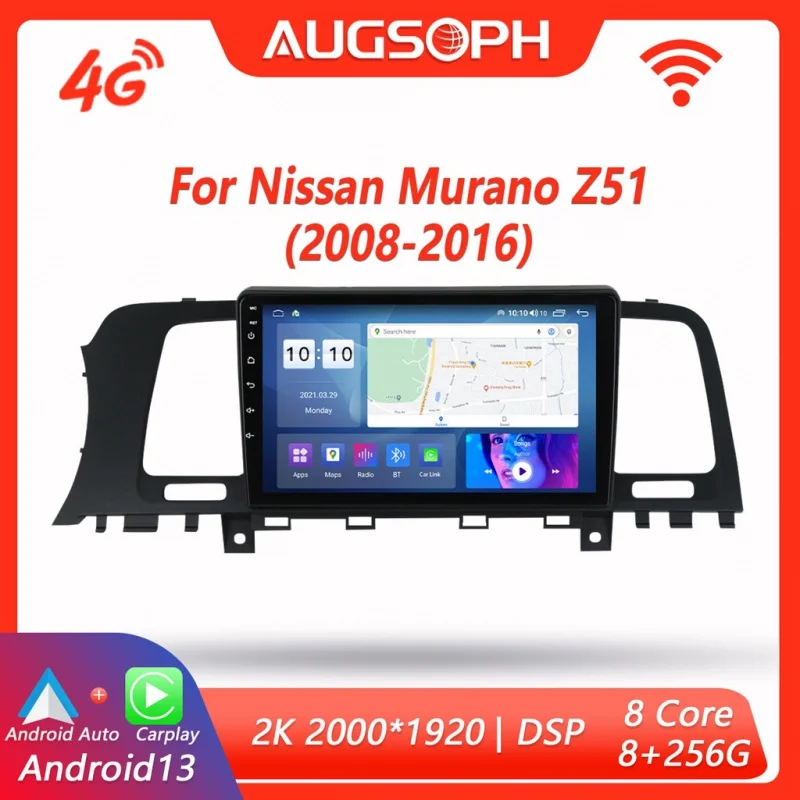 Android-13-Car-Radio-for-Nissan-Murano-Z51-2008-2016-9inch-2K ...