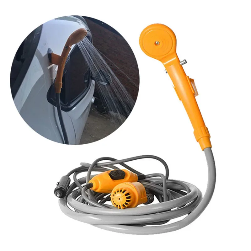 Portable-Car-Shower-Washing-Tool-12V-Pumps-Water-Camping-Shower-for ...