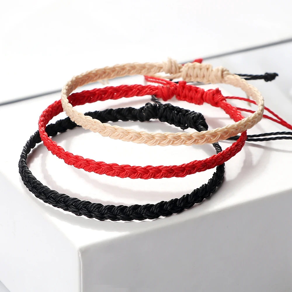 Handmade-Wax-String-Bracelet-Waterproof-Thread-Braided-Bangles-Women ...