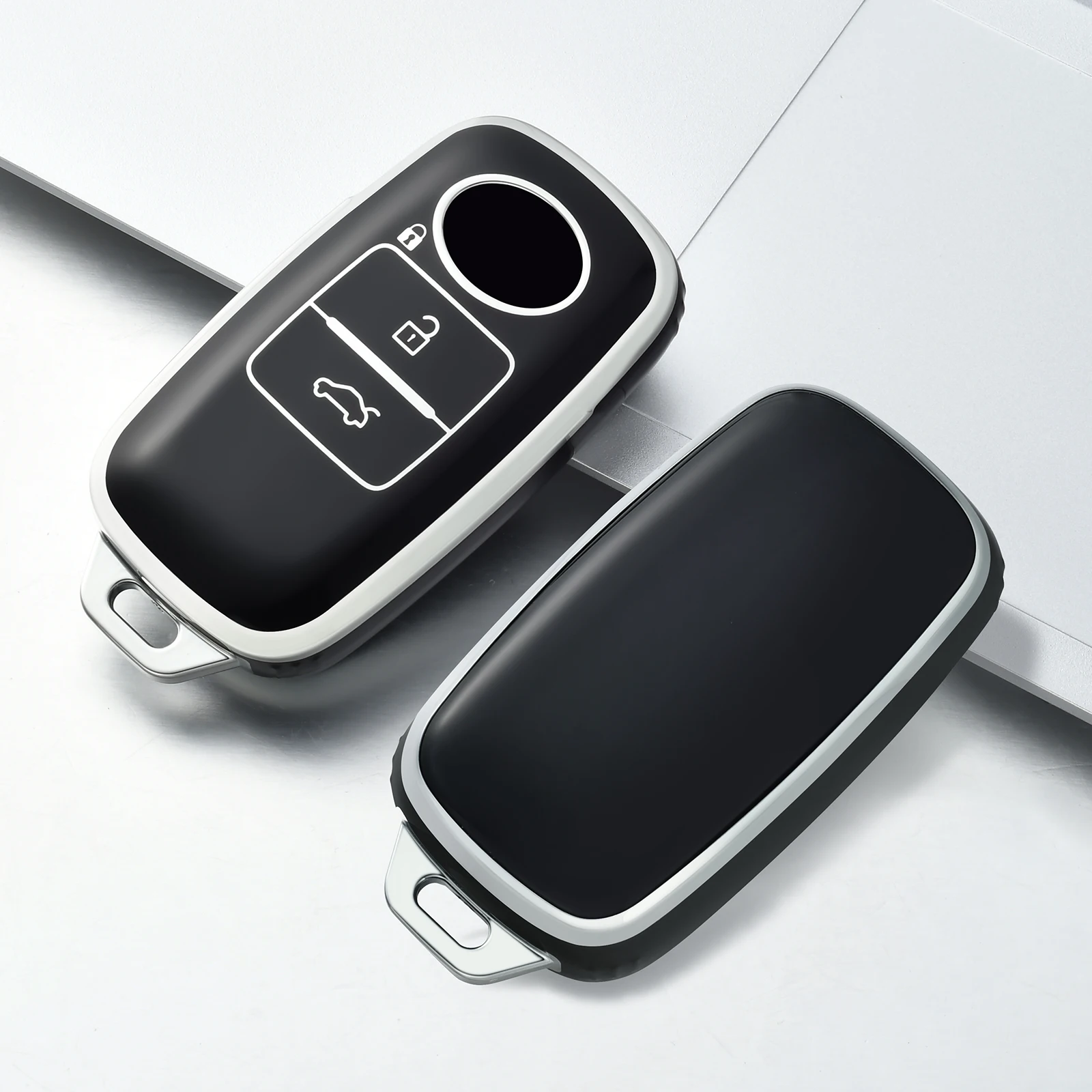 New-Electroplated-TPU-Car-Key-Cover-For-Toyota-Perodua-3-Buttons ...