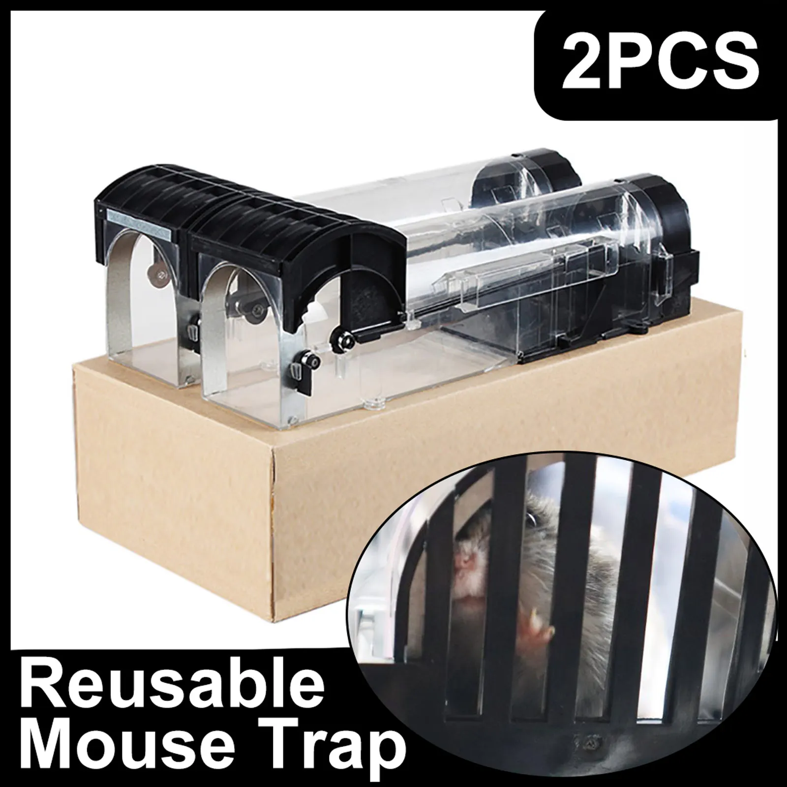Effective-Mouse-Trap-Smart-Reusable-Plastic-Live-Humane-Rat-Mice ...