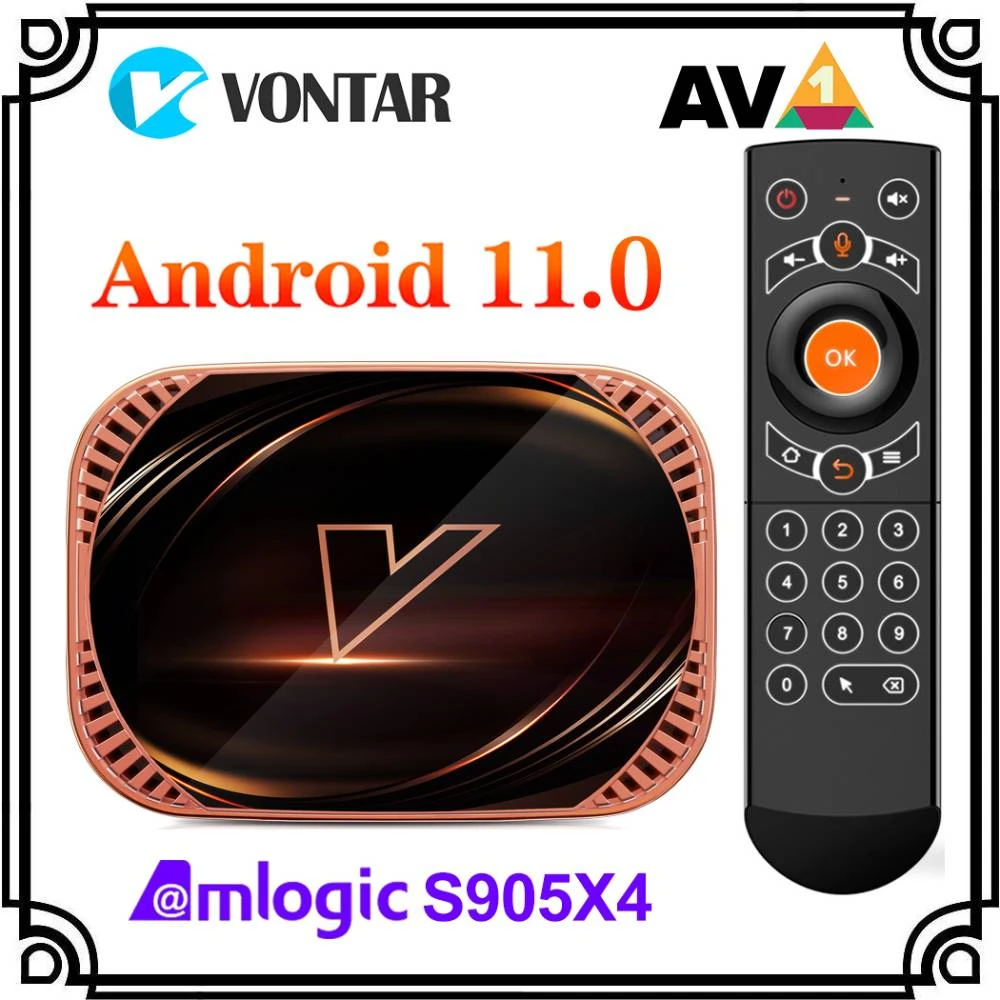 VONTAR X4 Android 11.0 TV Box Amlogic S905X4 4GB 128GB 1000M Dual Wifi ...