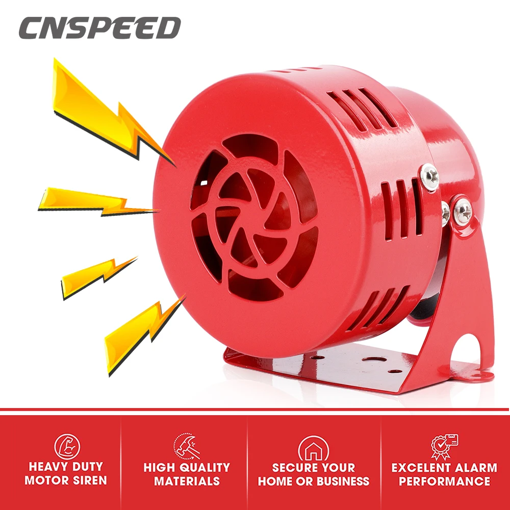Car Air Raid Siren Horn Electric 12V Mini Alarm Loud Fire Security ...