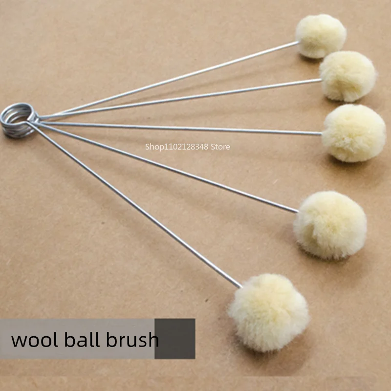 Leather-Dyeing-Wool-Ball-Brush-Alcohol-Dye-Oiling-Even-Coloring-Edge ...