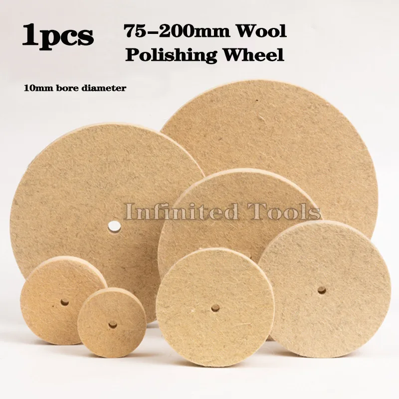 1PCS 75-200mm Coarse Wool Polishing Wheel Buffing Pads Angle Grinder ...