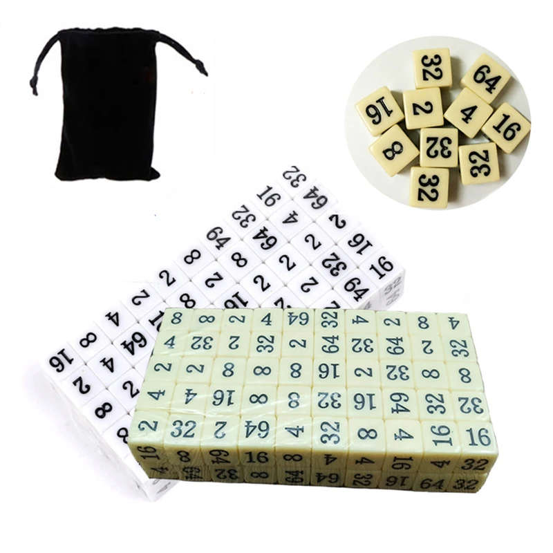 Juego de dados con número acrílico para niños, 16mm para juego de ...