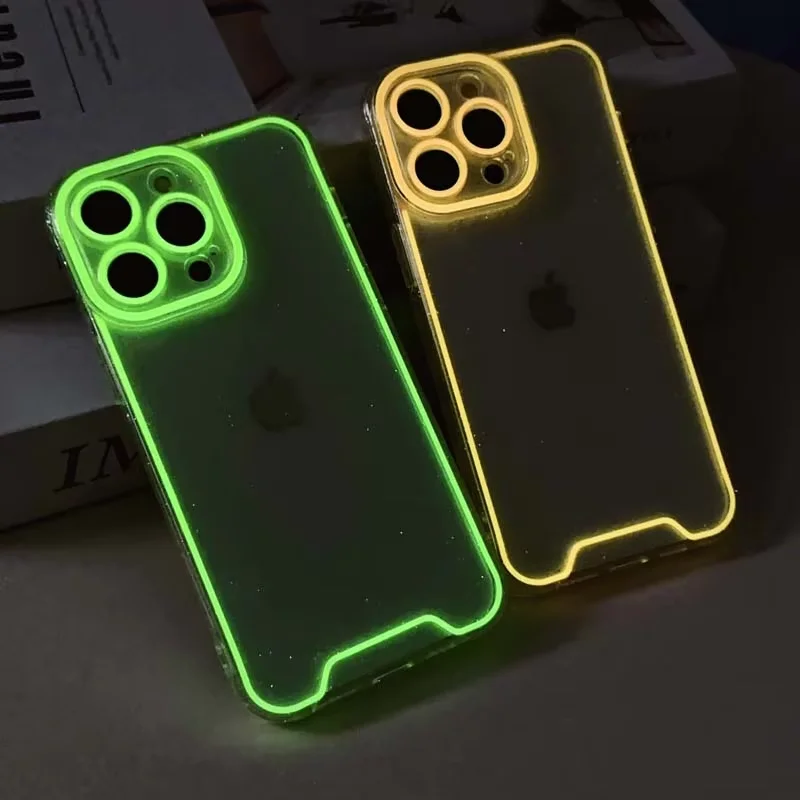 Luxury-Night-Light-Luminous-Case-For-iPhone-11-12-13-14-15-Pro-Max-Plus ...