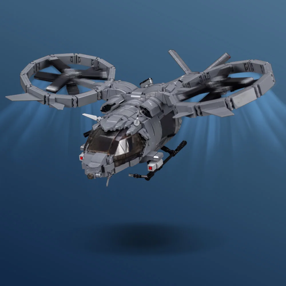 MOC Helicopter Samson SA-2 Building Blocks Model Movie Avatar's ...