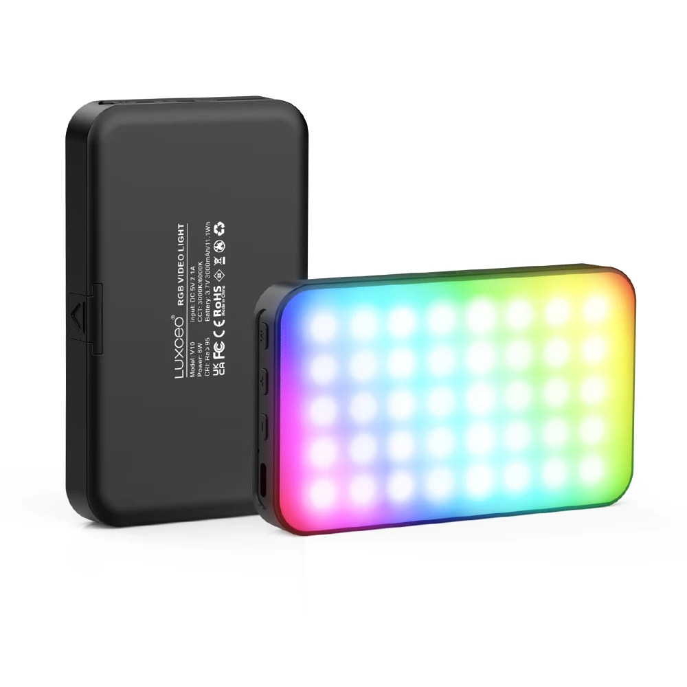 LUXCEO-V10-Mini-Video-Light-RGB-Panel-on-Camera-Lights-Photography-Lamp ...