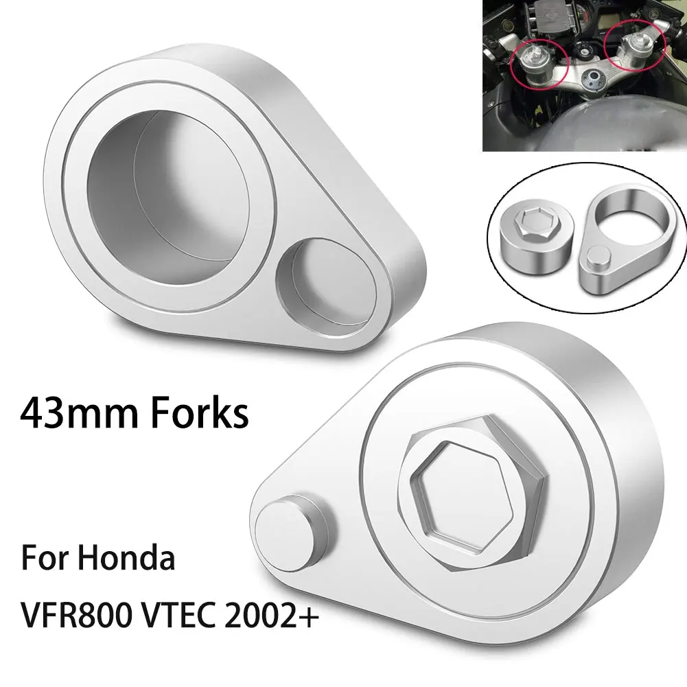 2Pcs-For-Honda-CBR1100XX-Blackbird-VFR800-VTEC-2002-Fit-43mm-Fork ...