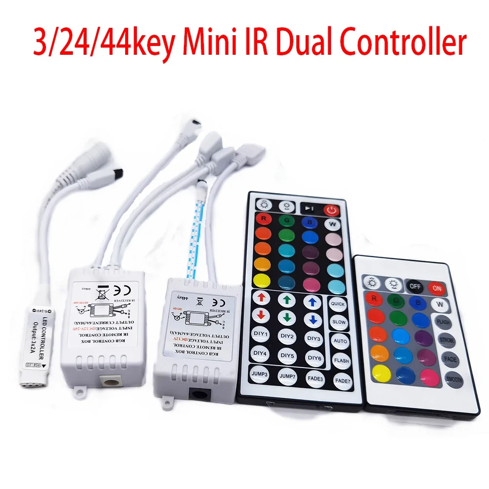 Led-Controller-24-Keys-LED-IR-RGB-Controler-box-1-to-2-Controller-IR ...