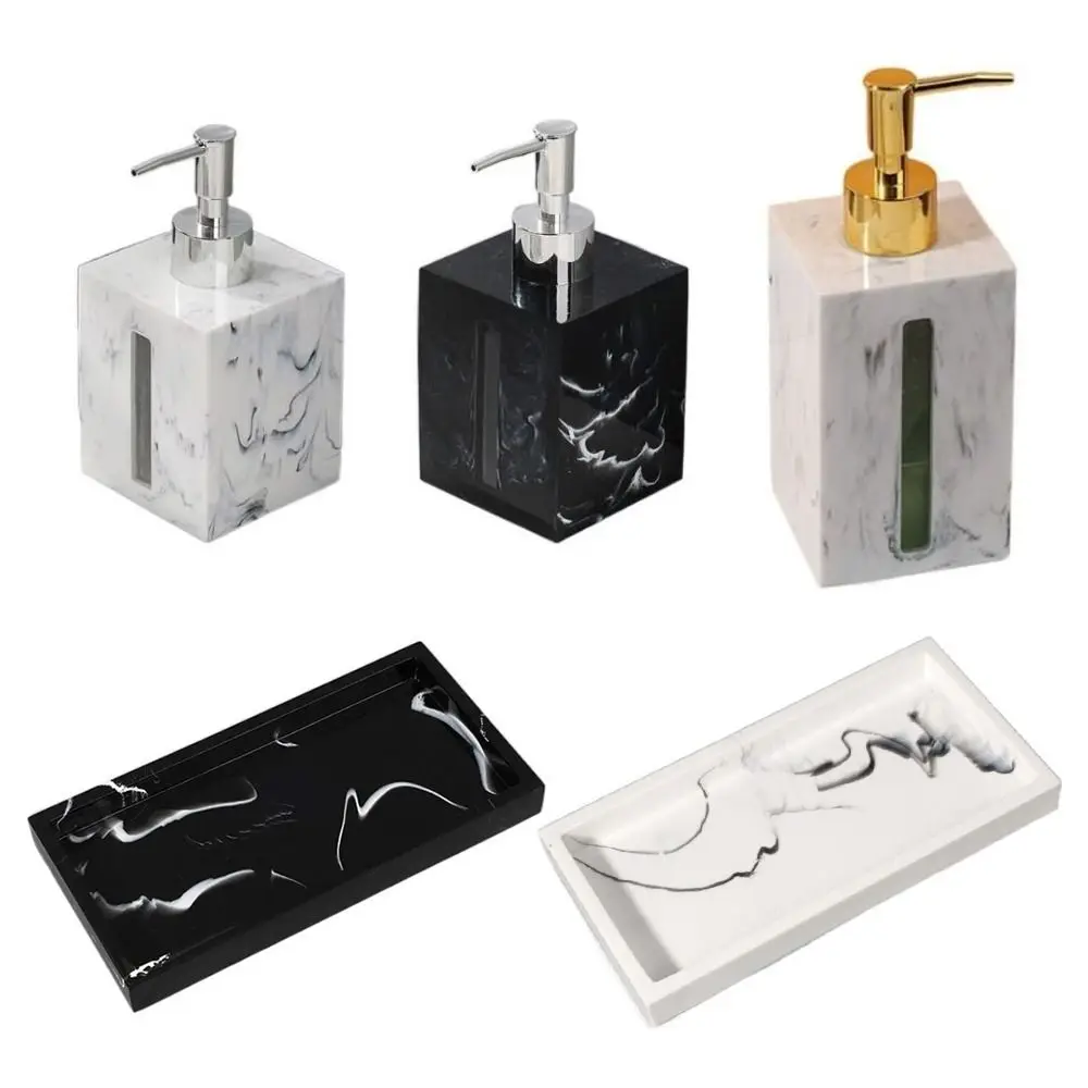 Imitation Marble Hand Sanitizer Bottlle Resin Light Luxury Refillable ...