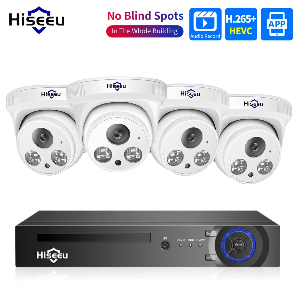 Hiseeu-5MP-Dome-POE-Security-Camera-System-Human-Detection-8-Port-10CH ...