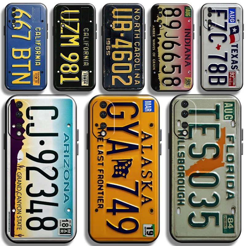 Retro-Old-License-Plate-Numb-Phone-Case-For-Huawei-Honor-90-80-80se-70 ...