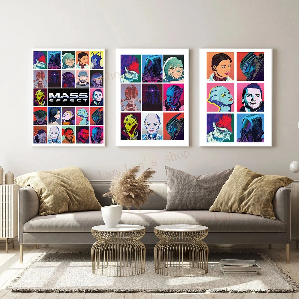 Mass-Effect-Pop-Art-Inspiration-Poster-WrexGruntMordinGarrusLegion ...