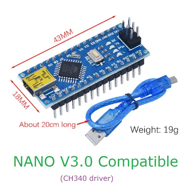 다기능 IO 확장 보드, ARDUINO NANO V3.0 RS485 Modbus RTU 오픈 PLC LED 전류 전압 센서용 ...
