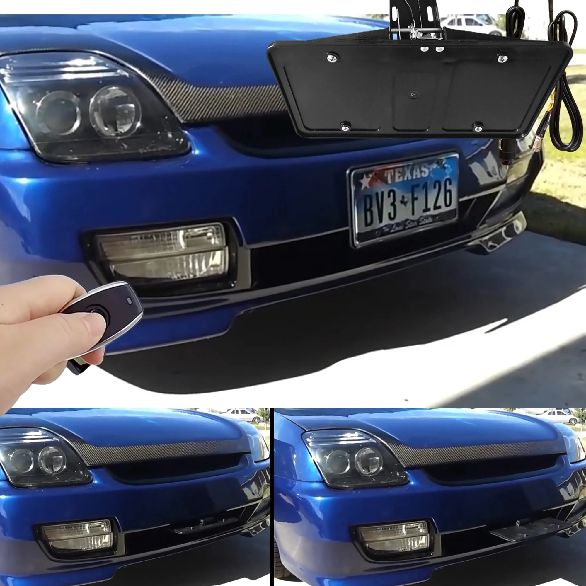 Retractable-US-Car-License-Plate-Holder-Frame-Decoration-Vehicle-Front ...