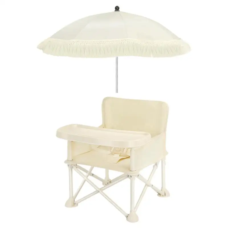 Folding-Baby-Dining-Chair-With-Parasol-Tray-For-Camping-Baby-Booster ...