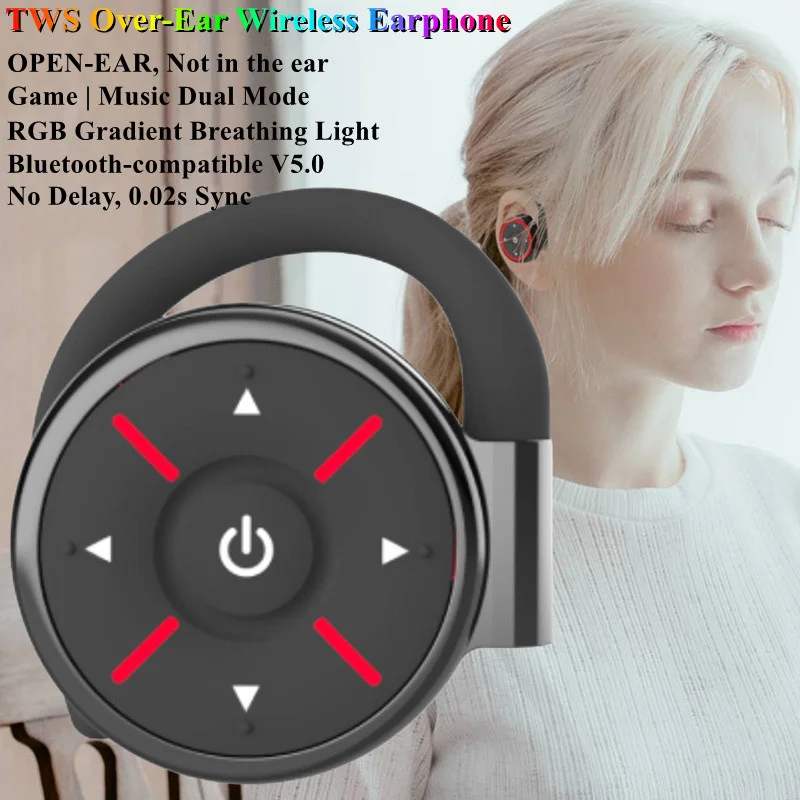 Tws Over-ear Wireless Headphone Bluetooth-compatible V5.0 Lossless ...