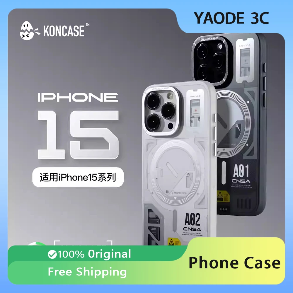 KONCASE-Metal-Plus-Silver-Plated-Phone-Case-Magsafe-Magnetic-Anti-Drop ...