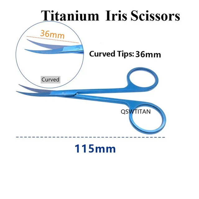 Ophthalmic Iris Scissors Surgical Instruments Double Eyelid Scissors ...