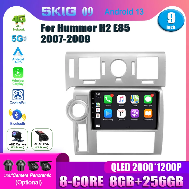 Android-13-For-Hummer-H2-E85-2007-2009-Car-Navigation-Player-Auto-Radio ...