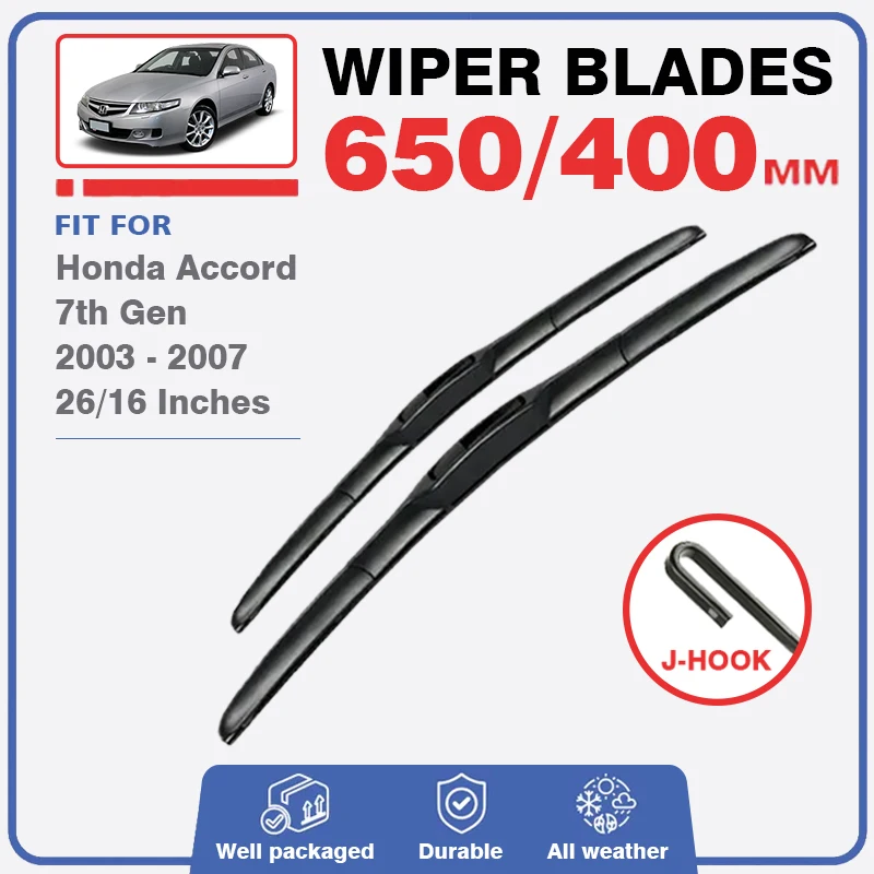 2007 Honda Accord Wiper Blade Size