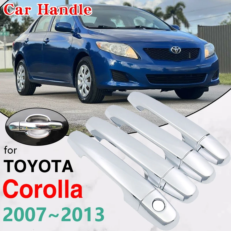 Chrome-Handles-Cover-Trim-Set-for-Toyota-Corolla-2010-Accessories-E140 ...