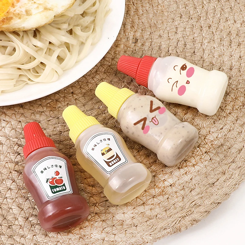 2Pcs-Mini-Seasoning-Sauce-Bottle-Portable-Tomato-Ketchup-Salad-Dressing ...