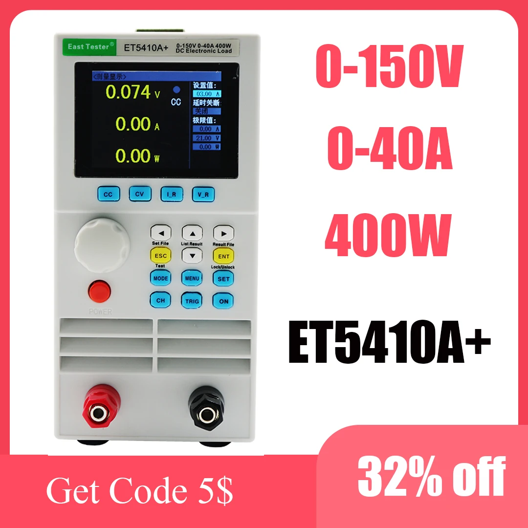 150V-40A-15A-400W-Professional-Electrical-Load-Programmable-Digital-DC ...