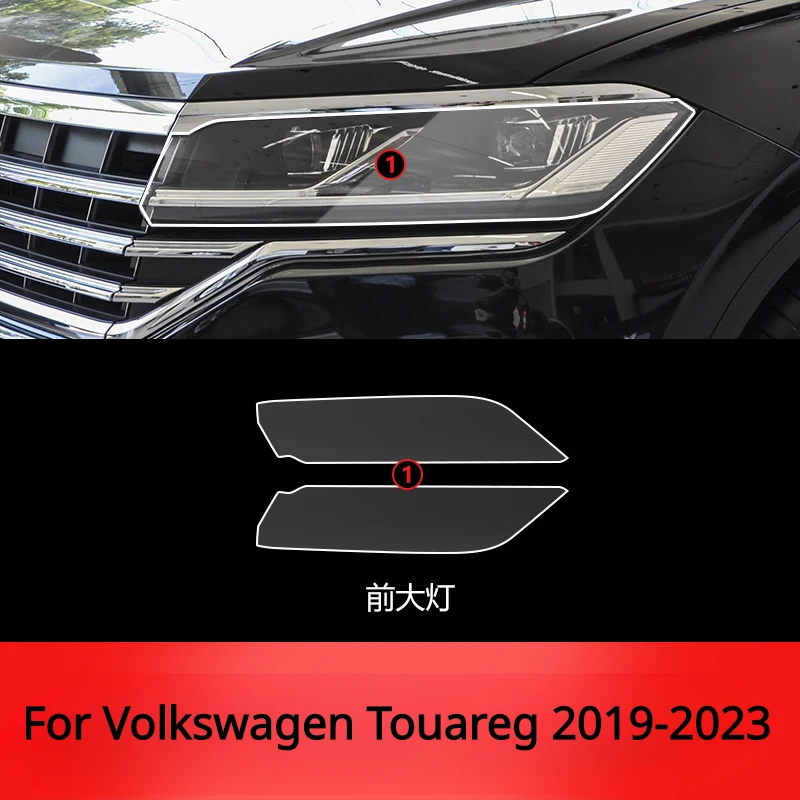 For-Volkswagen-Touareg-2023-2019-Car-Headlight-Protective-Film-Headlamp ...