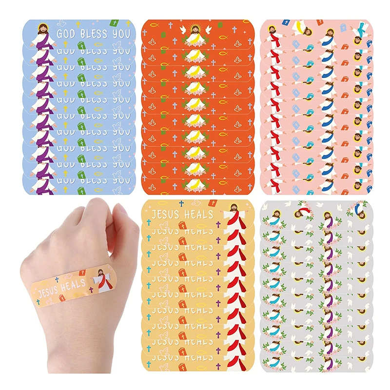 10 Cartoon Jesus Band Aid Waterproof Breathable Hemostasis Adhesive ...