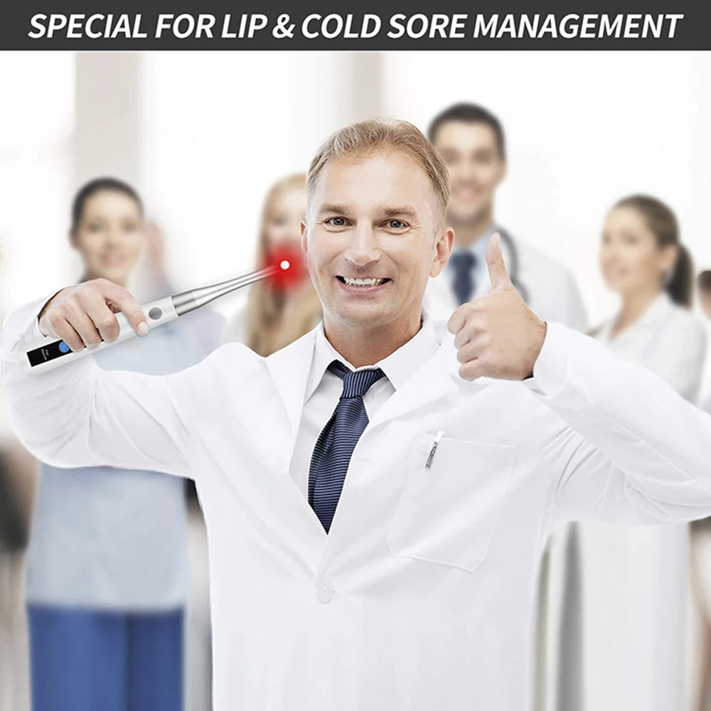 Cold Sore Laser Therapy Device Light Therapy Mouth Ulceration Blisters ...